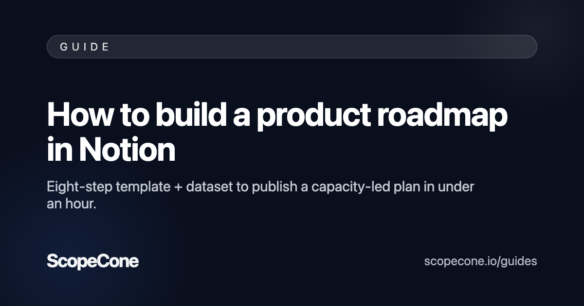 Roadmap Planning: How to Build a Product Roadmap in Notion | ScopeCone ...